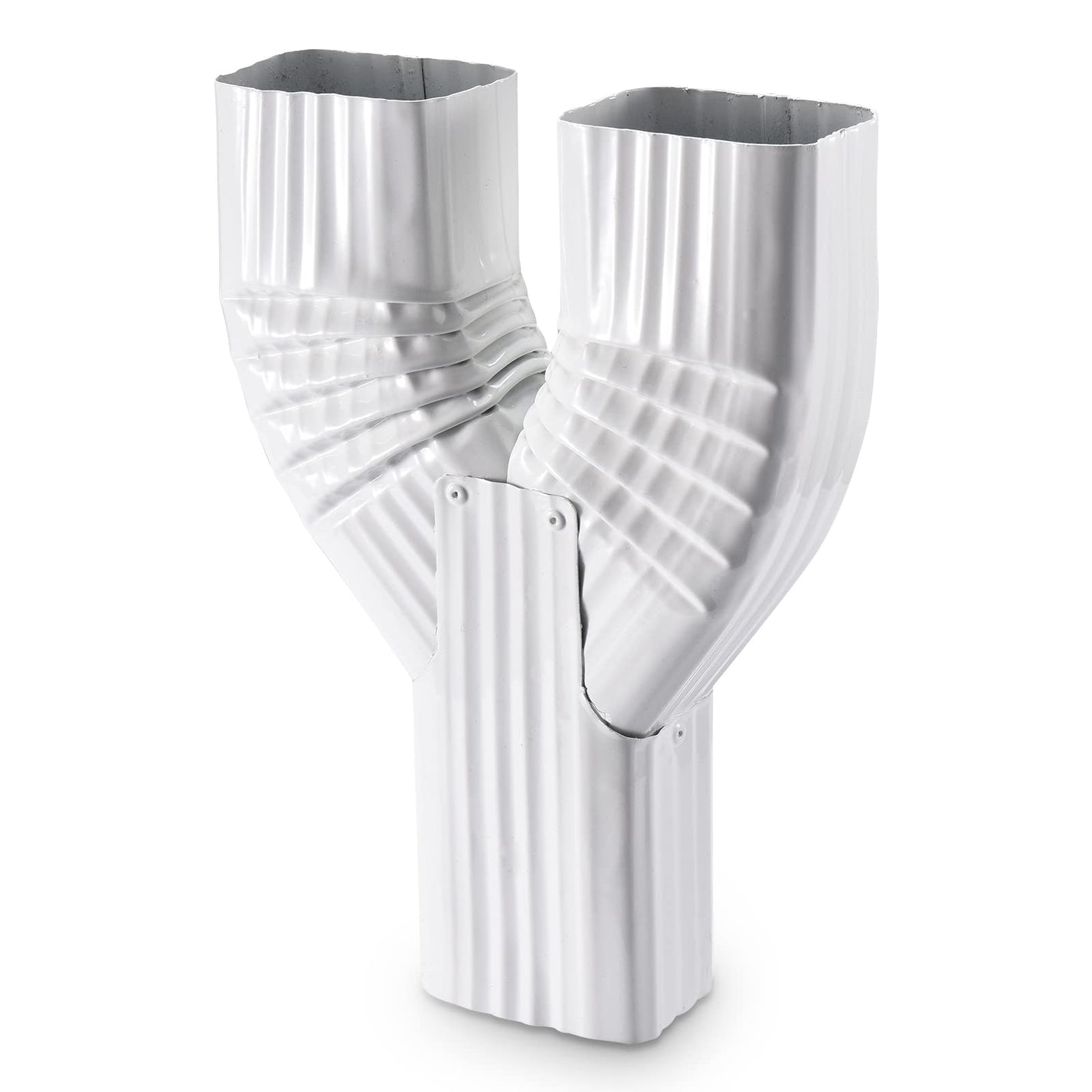 VYH Downspout Gutter Y Diverter 2x3, Low Gloss White，Y Downspout, Gutt ...